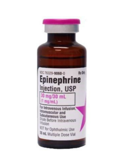 Epinephrine (Adrenalin) 1mg | 30mL Injectable MDV | My Website
