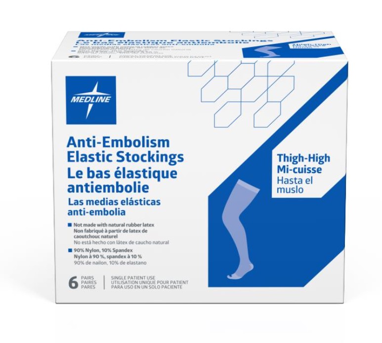 Medline Anti-Embolism Thigh Length Stockings | Medium | My Website