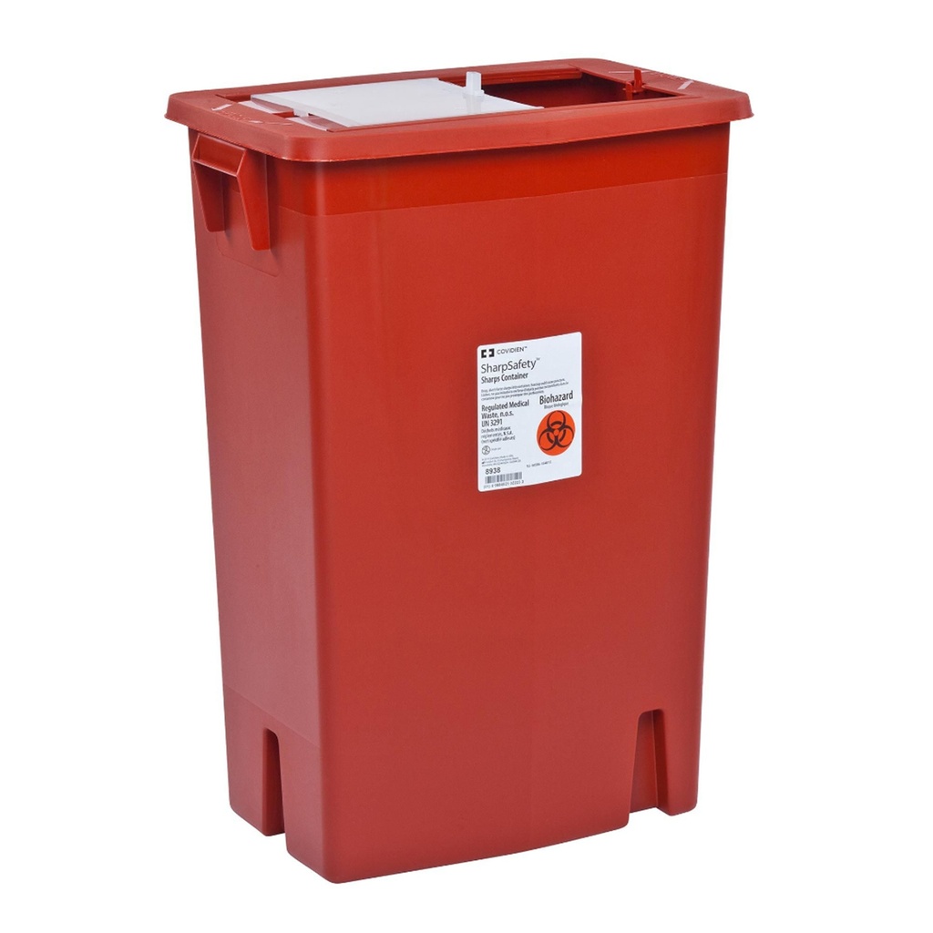 SharpSafety™ Slide Lid Red Sharps Container | 18 gl | My Website