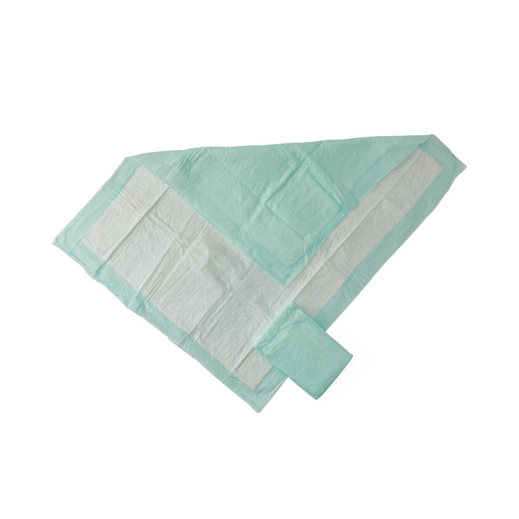 Medline Fluff and Polymer Heavy Absorbency Green Underpad | 30" x 36 ...