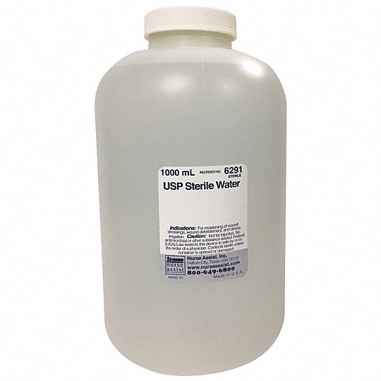 Nurse Assist™ Sterile Water for Irrigation | 1000mL Screw Top Bottle ...
