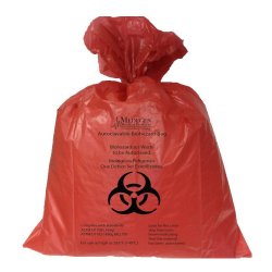 Infectious Waste Bag with Biohazard Symbol | 40" x 48 | My Website