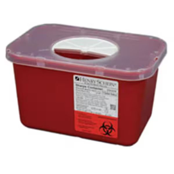 Henry Schein™ Red Rotor Lid Red Sharps Container | 1 gl | My Website